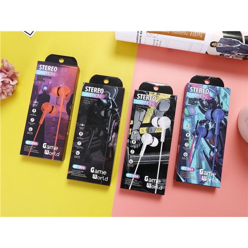 Hf MACARON MIC HJ-004 ชุดหูฟังเบส - byyu1.th - ThaiPick