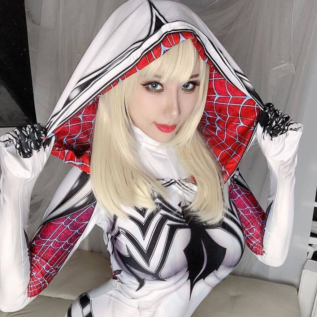 Tights cos Parallel Universe Gwen One Piece Venom Female Spider Cosplay ...