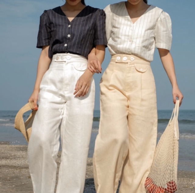 กางเกงสีครีม the blanc pale size s - pairizzz - ThaiPick