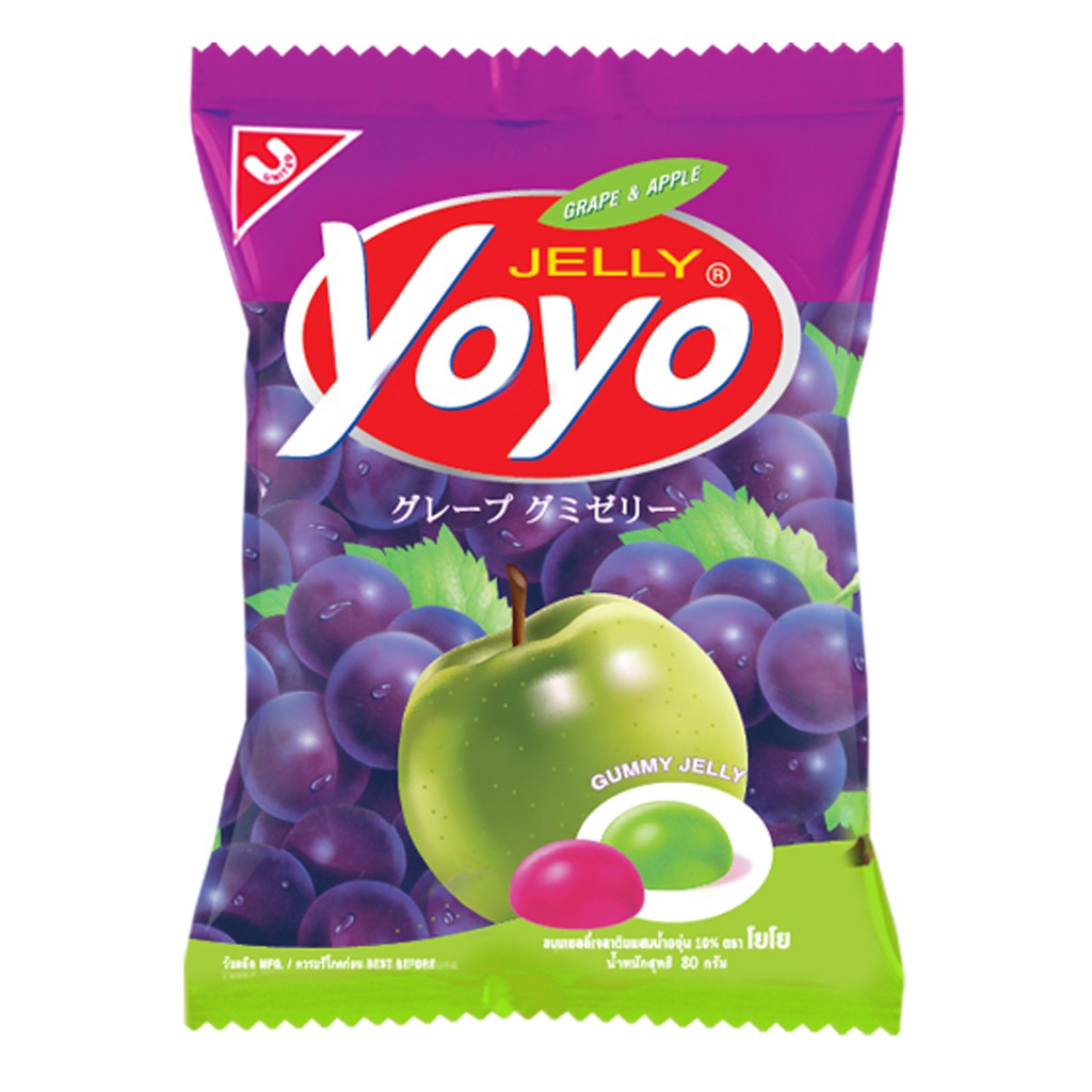ขายดี YOYO โยโย 80g (เลือกรสชาติได้)-องุ่น พลัส - supermarket - ThaiPick