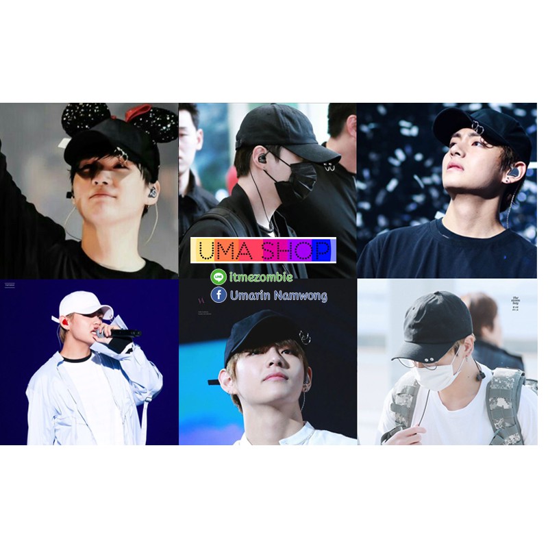 หมวก BTS - BALLCAP [THE WINGS TOUR] งานแฟนเมด | Shopee Thailand
