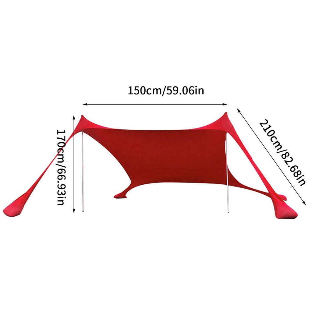 Portable Shades Beach Tent Large With Carrying Bag Windproof Design Sun ...