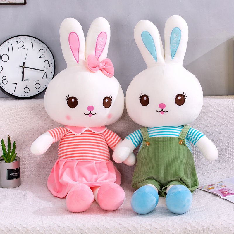 Cute Rabbit Plush Toy Little Bunny Doll Girl Doll Large Bed Pillow HJbk ...