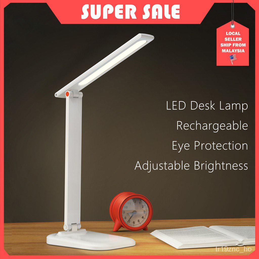 TmZq Ready Stock Table Lamp LED Stand Desk Lamp Rechargeable 3 Levels ...
