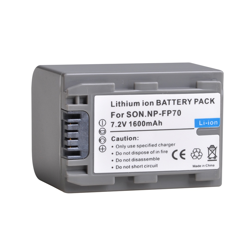 แบตเตอรี่กล้องแอคชั่น NP-FP70 Battery and LED USB Charger for Sony NP ...
