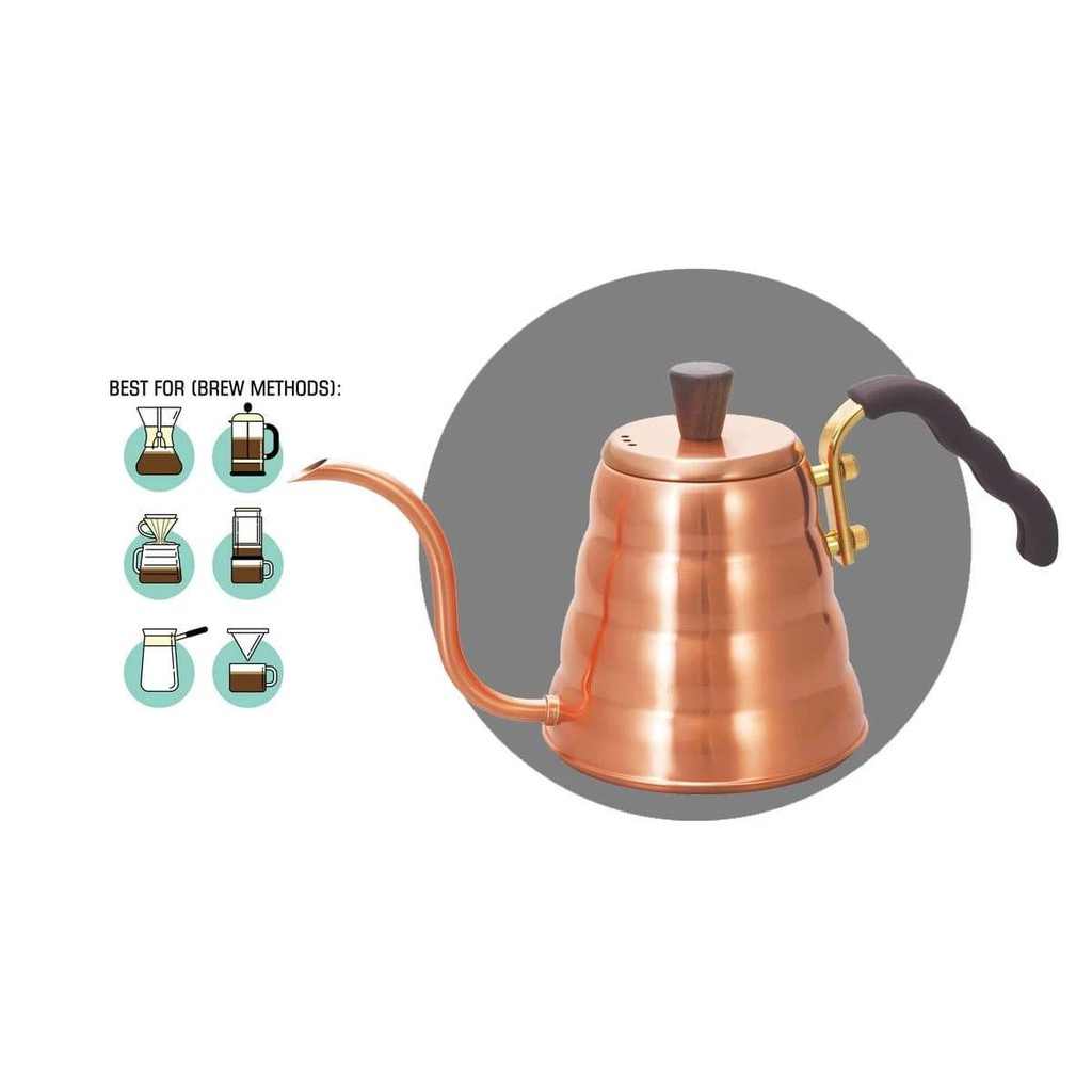 HARIO V60 Drip Kettle Buono Copper Coffee VKBN-90 CP (ของแท้) Made in JAPAN กาดริปกาแฟ ขนาด ...