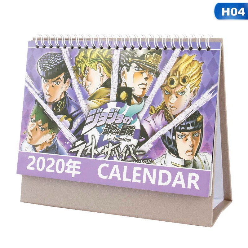 1pc Anime Design 2020 Desk Calendar Table Calendars Daily Schedule ...