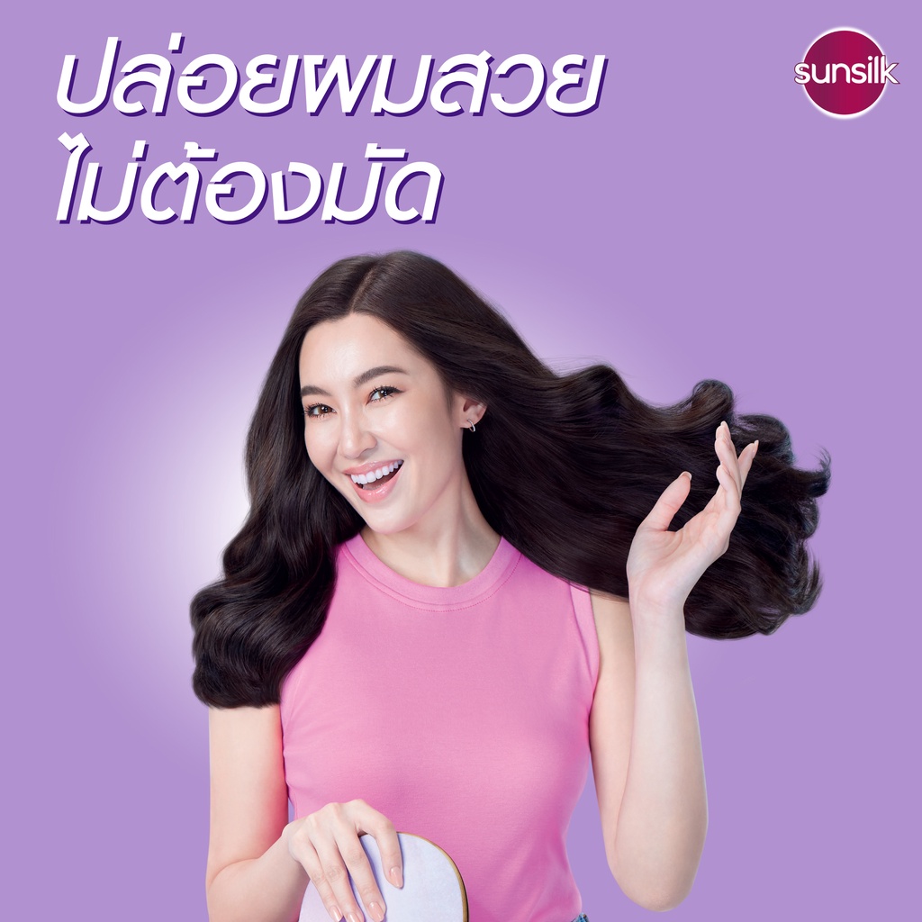 SUNSILK Shampoo Perfect Straight Purple 625ml (2 Bottles) ซันซิล แชมพู ...