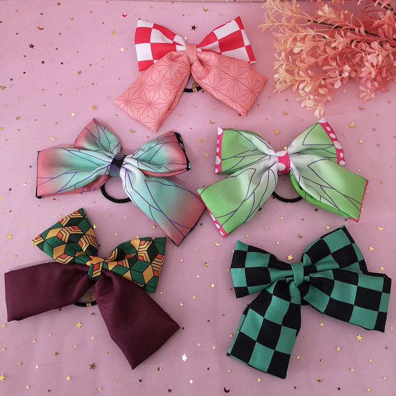 Demon Slayer Blade Big Bow Hairpin Hair Accessories Rope Doujin ...