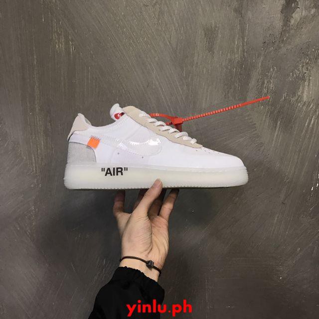 zhnjin ต้นฉบับ OFF WHITE X Nike Air Force 1 AF1 แหล่งกำเนิดบริสุทธิ์ ...