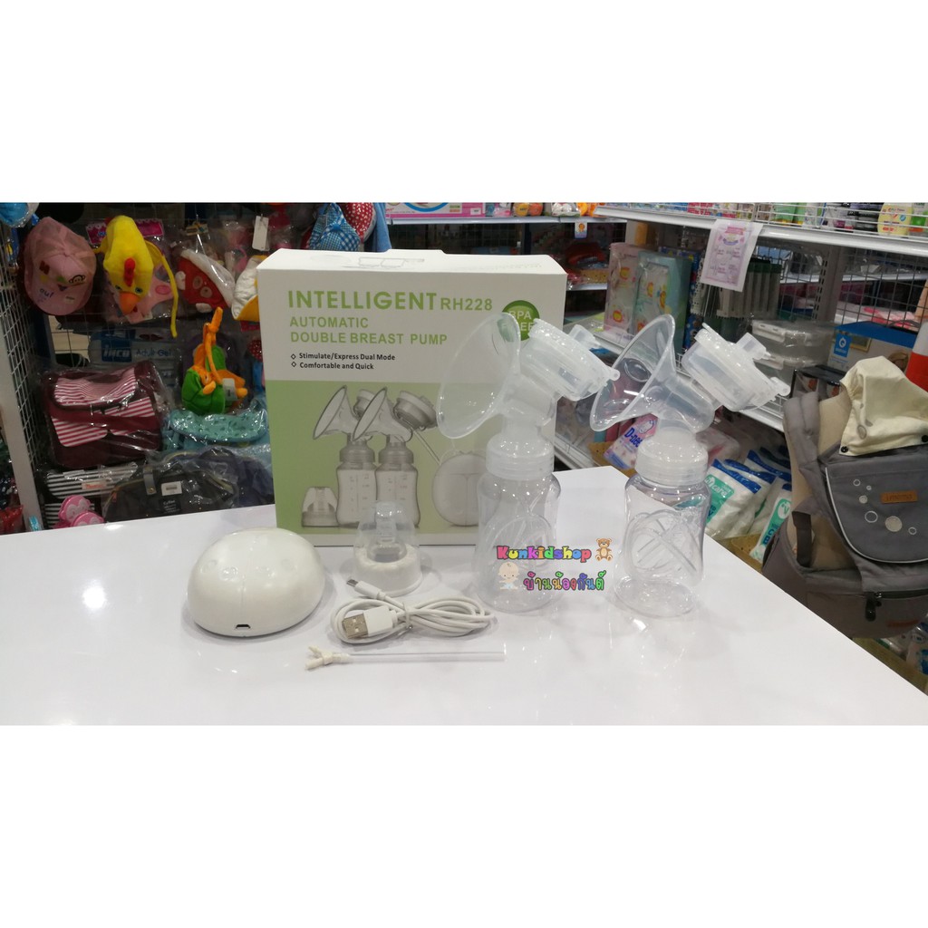 Electric breast pump ปั๊มคู่เต่าทอง ปั๊มนมไฟฟ้า RH228 - kunkid.shop ...
