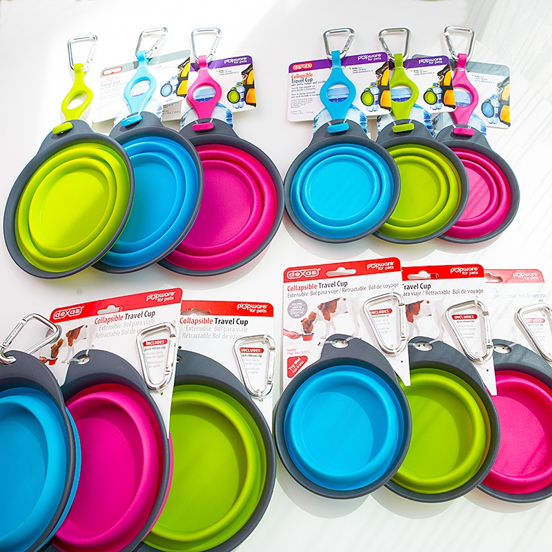 DEXAS สัตว์เลี้ยง go out ชาม ชามน้ำสุนัข ชามพับ ชามสุนัขแบบพกพา ชามใส่สุนัข อ่างน้ำสำหรับดื่ม ...