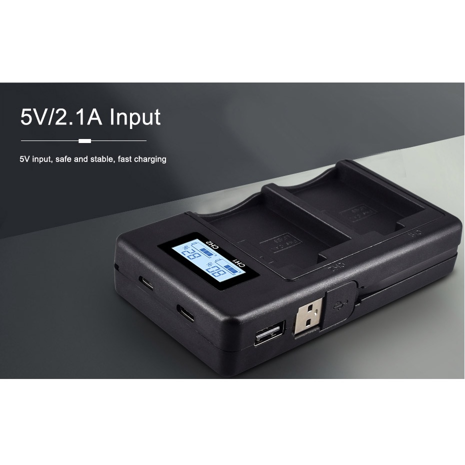 WEIHE LCD Camera Battery Charger LP-E5 LP E5 LPE5 For Canon EOS 50D ...