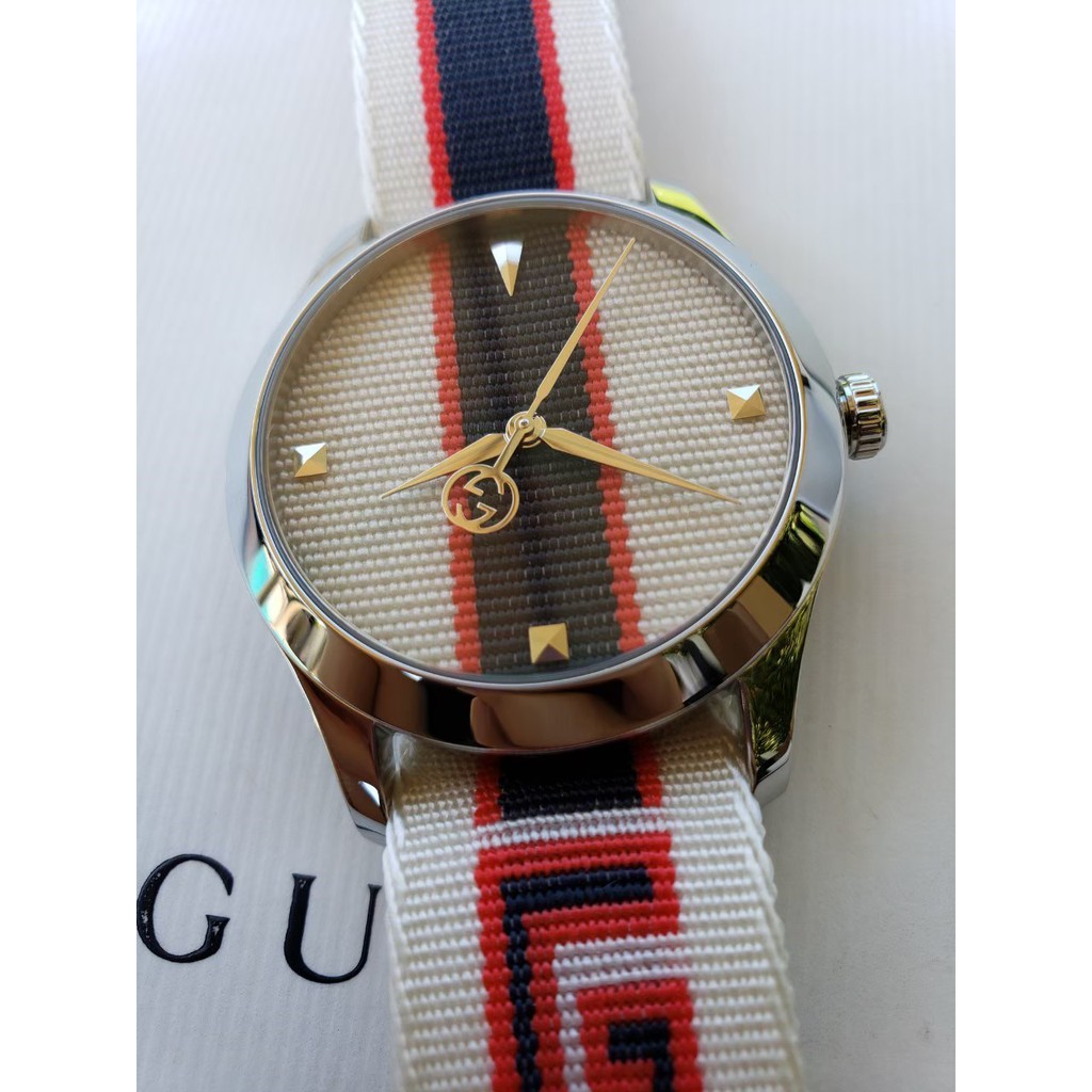 นาฬิกา Gucci G-Timeless YA1264071 ลายกุชชี่ - 50offbrandoutlet - ThaiPick