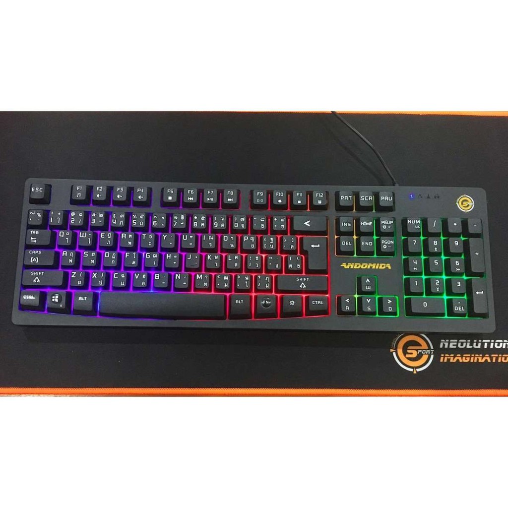 Neolution Keyboard Gaming ANDOMIDA Black | Shopee Thailand