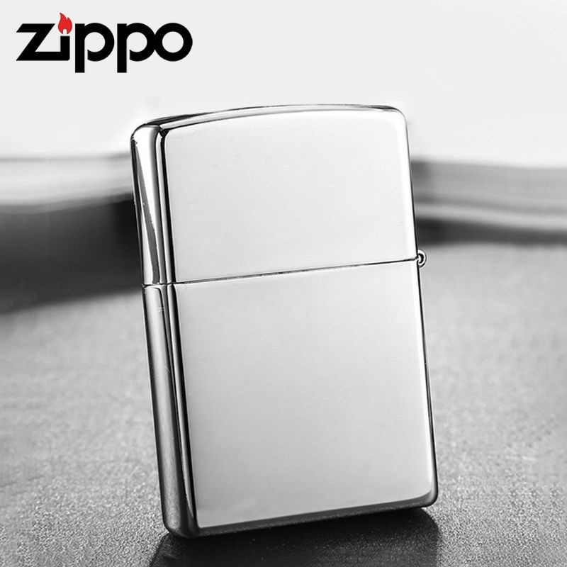 ☈Zippo official authentic 250 white ice classic mirror men s windproof ...