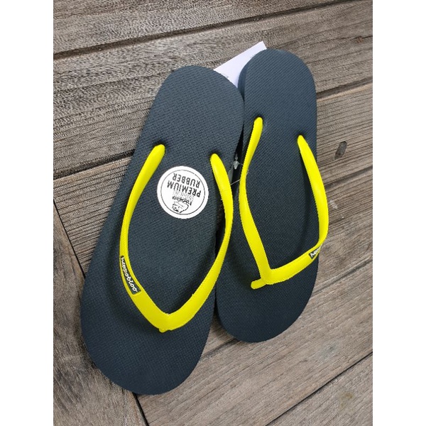 รองเท้าแตะ hippo bloo สีดำสายเหลืองมะนาว - hippobloo_pordee - ThaiPick