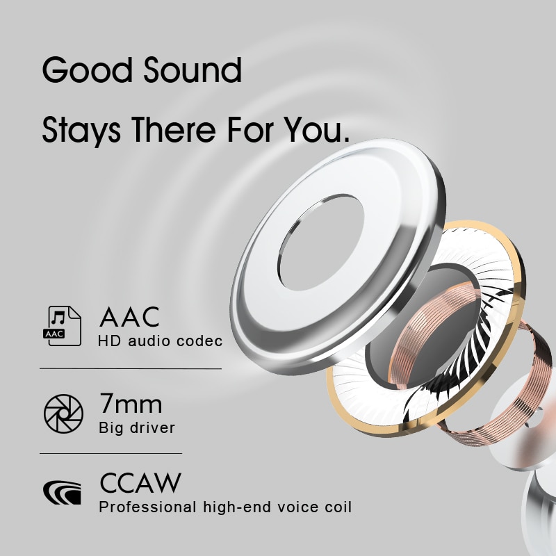 QCY HT01 Hybrid ANC active noise-cancellation Earphones wireless charging headphones Bluetooth 5 ...