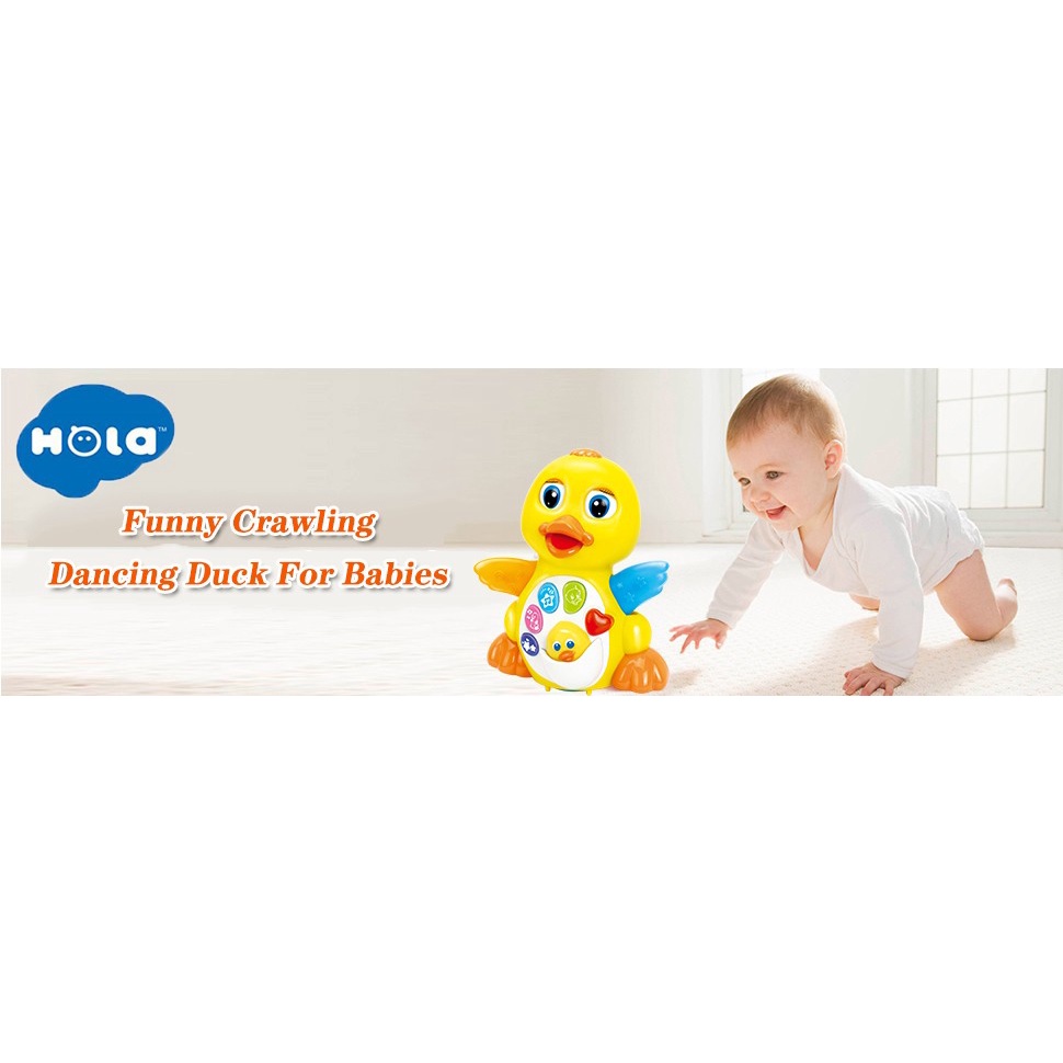 HOLA Baby Early Development Crawling Toys - Interactive Walking Duck ...