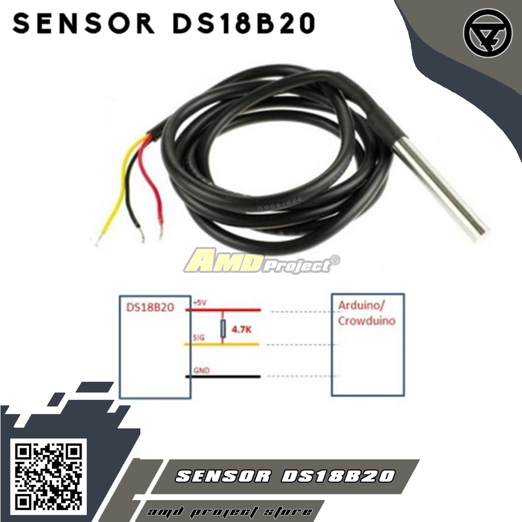 โพรบเซนเซอร์วัดอุณหภูมิ กันน้ํา ของแท้ สําหรับ Ds18b20 18B20 - ademuenandarct.th - ThaiPick