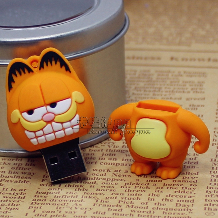 การ์ตูนแฟลชไดรฟ์ USB น่ารักจัดส่ง 16gu ดิสก์ U ดิสก์ 16g Garfield ...