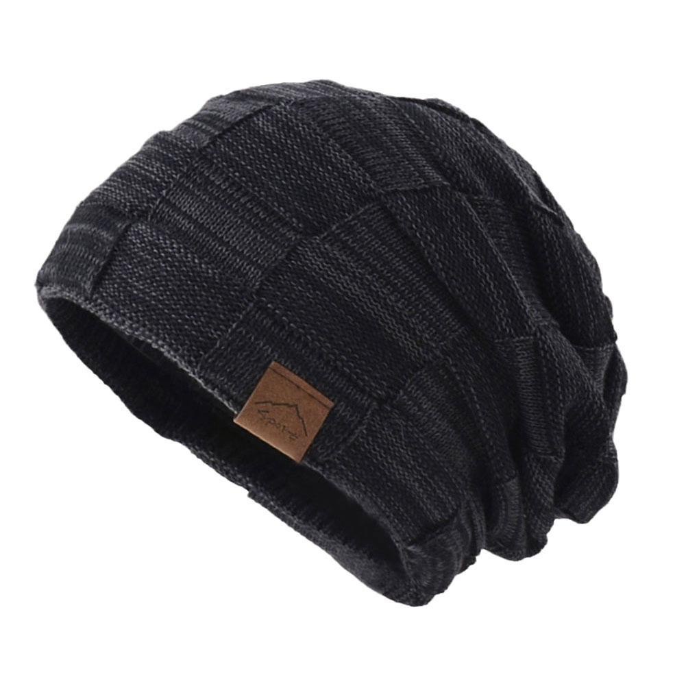 Autumn And Winter Plus Velvet Mixed Color Wild Wool Hat Pullover Hat ...