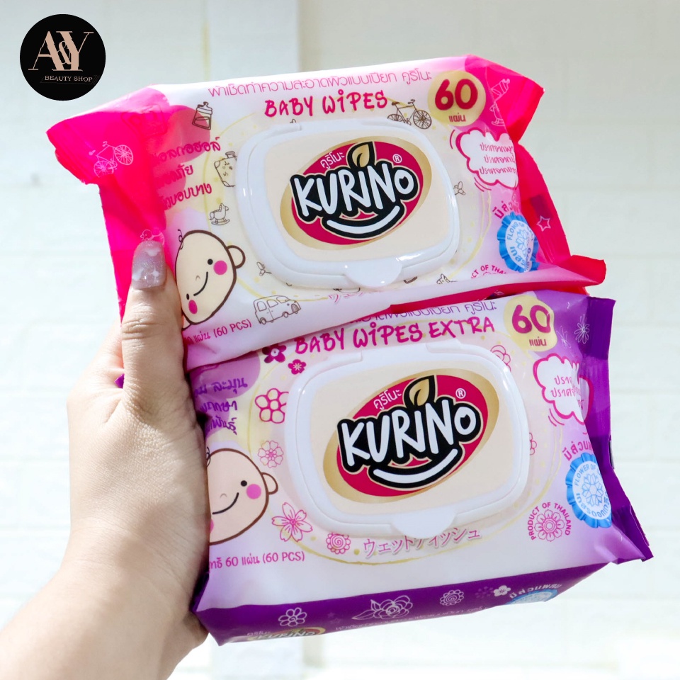 KURINO BABY WIPES ทิชชู่เปียกคูริโนะ - ayabeautyshop - ThaiPick