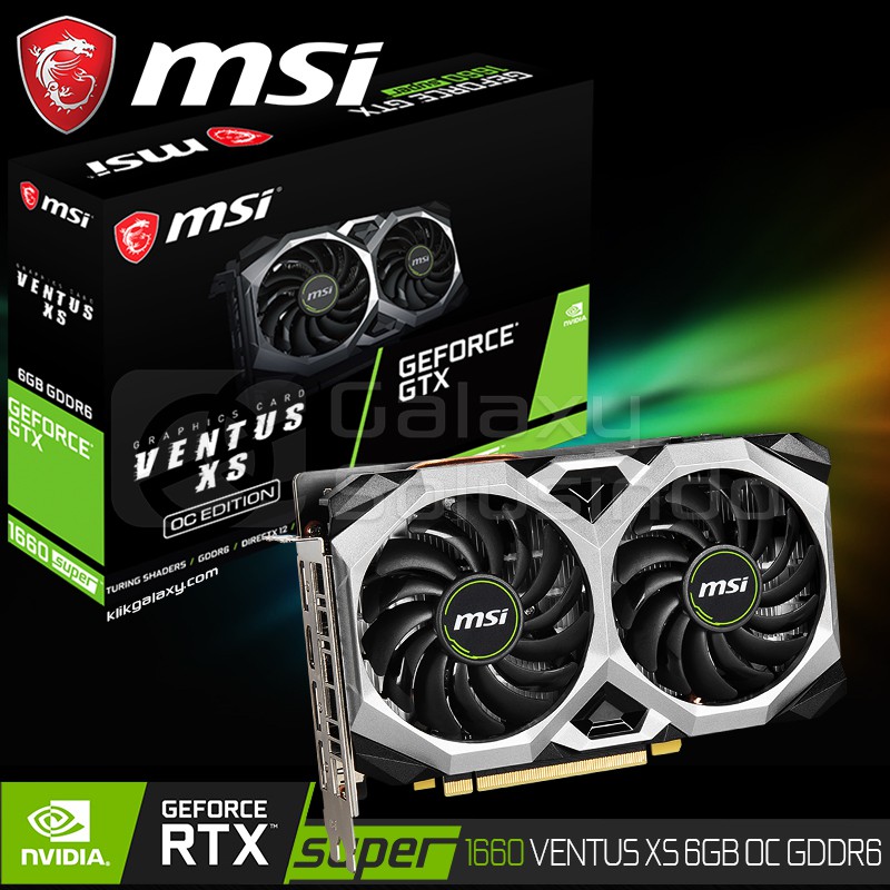MSI GTX1660 SUPER GAMING X 6GB GDDR6(14041816220403 ...