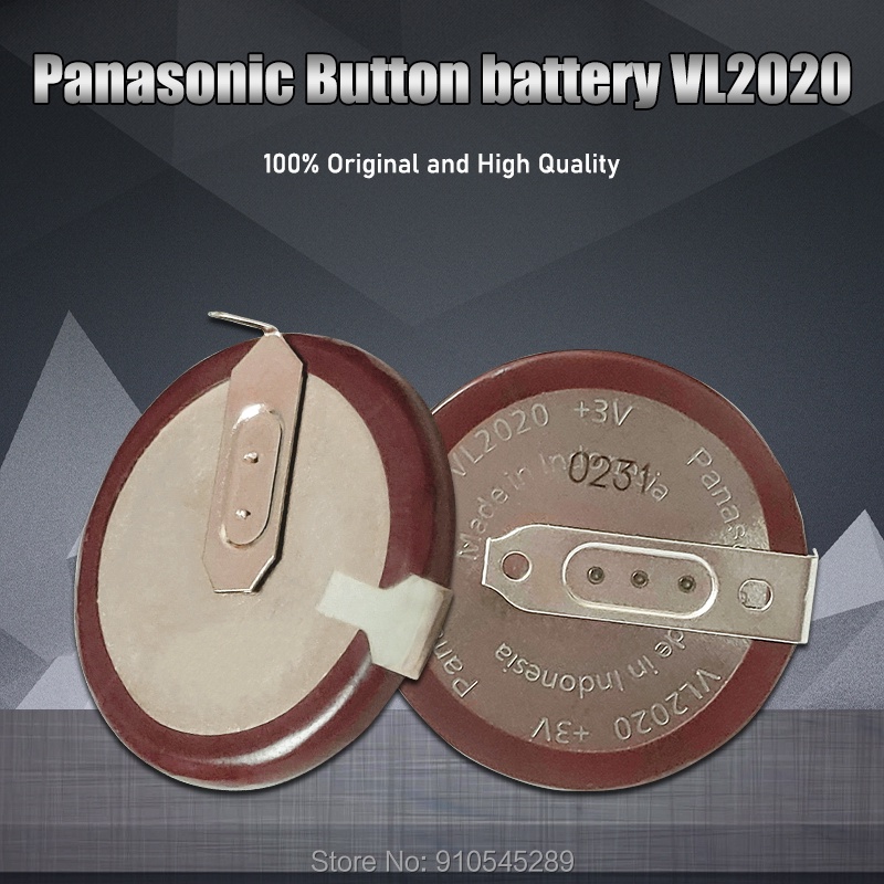 แบตเตอรี่2cs anasonic al VL 3V 20mAh coin tye rechargeable 90 degrees ...
