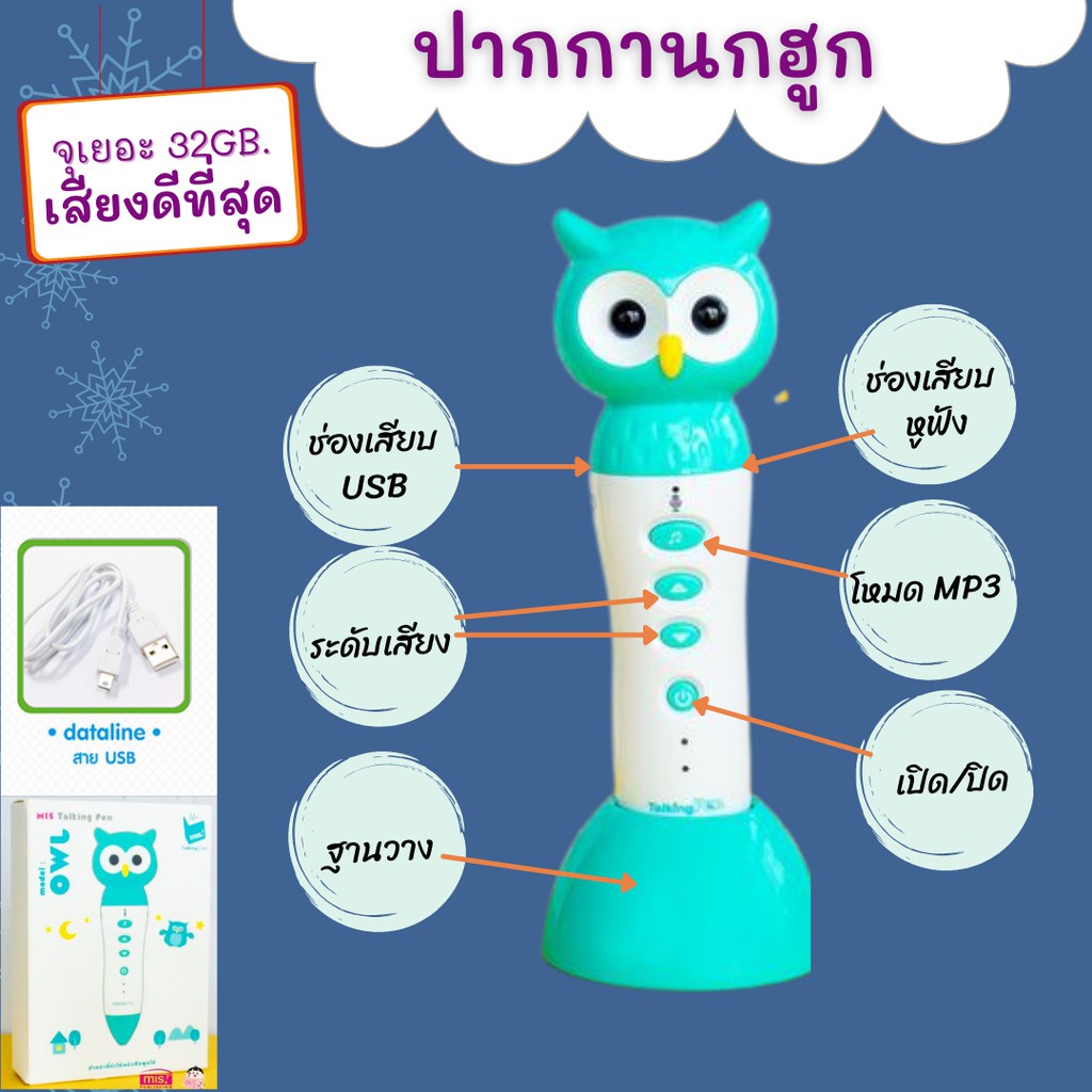 MIS Talking Pen ปากกาพูดได้ เสียงดีที่สุด จุ 32Gb.ปากกานกฮูกชุดพื้นฐาน ...