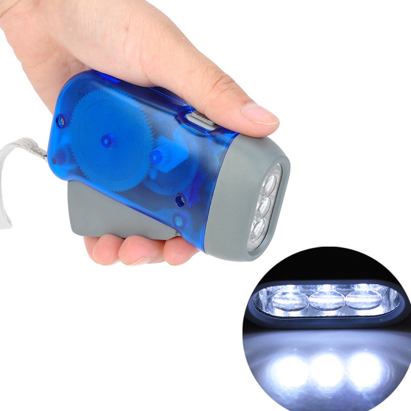 ไฟฉายระบบชาร์จมือ Hand Pressing Flashlight | Shopee Thailand
