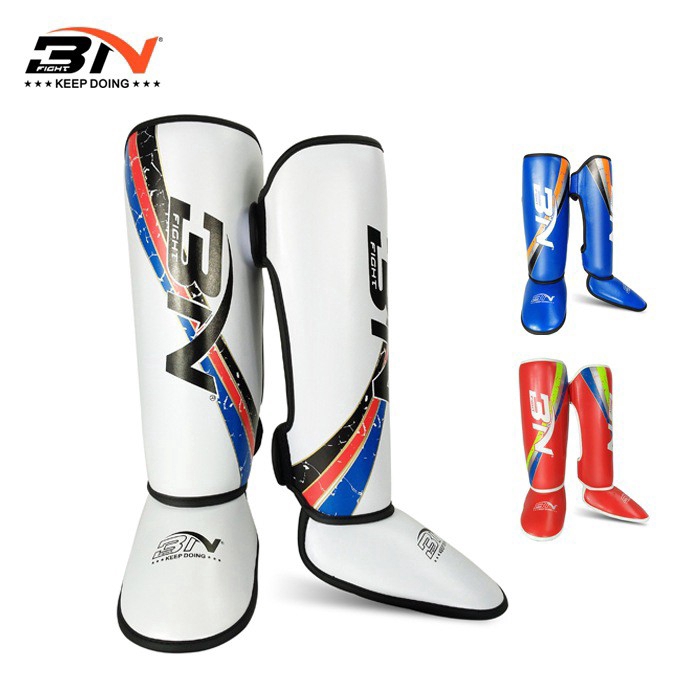 BN 3-9 Years Kids Foot Leg Support Shin Guards Boxing MMA Muay Thai ...