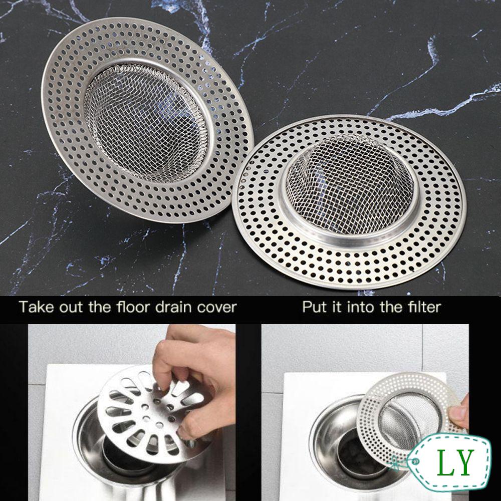 12cm Round Hair Catcher Kitchen Bathroom Bath Drain Basin Trap Plug ...