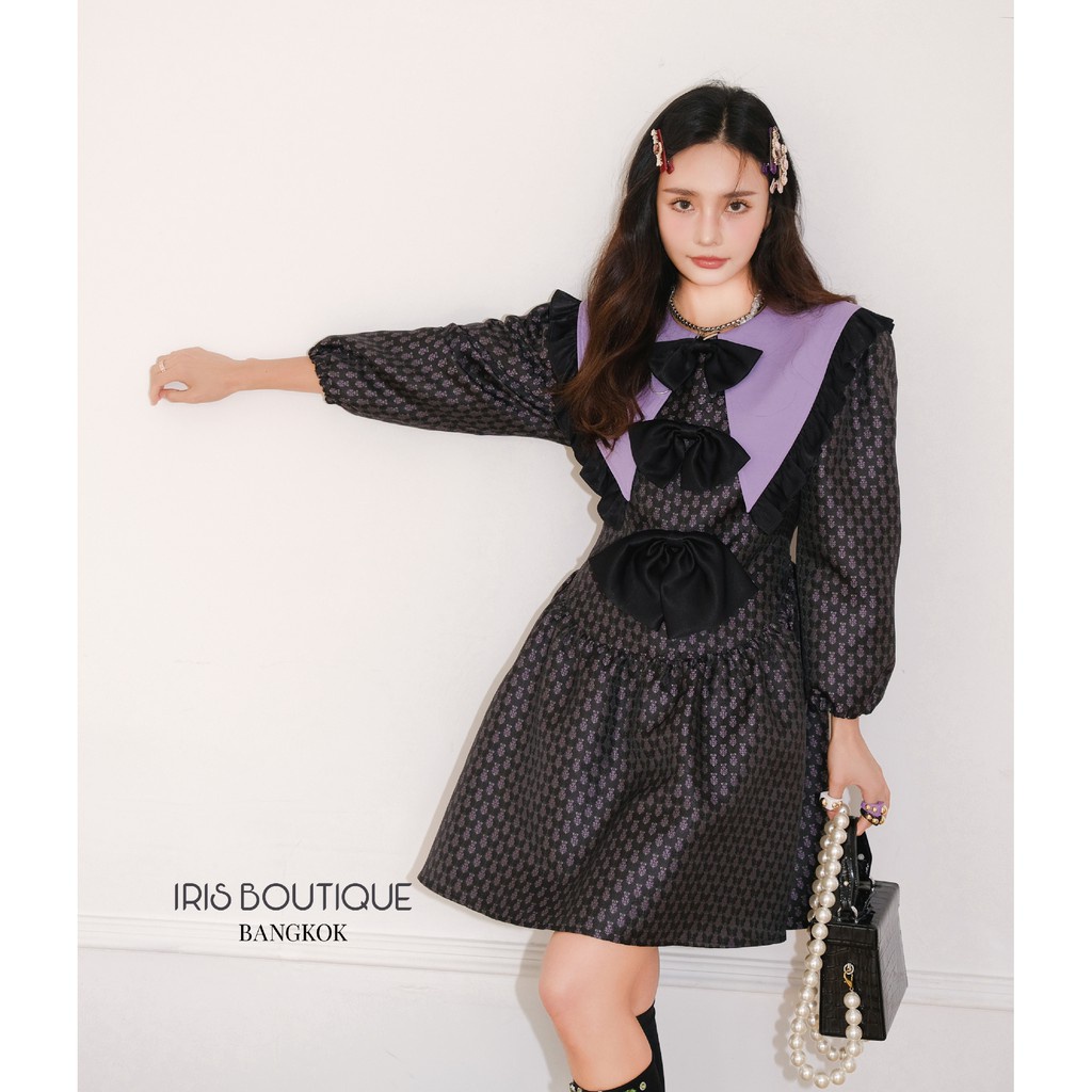 「สินค้าลิขสิทธิ์แท้」Iris Boutique ID217 little purple dress - irisboutiqueth - ThaiPick