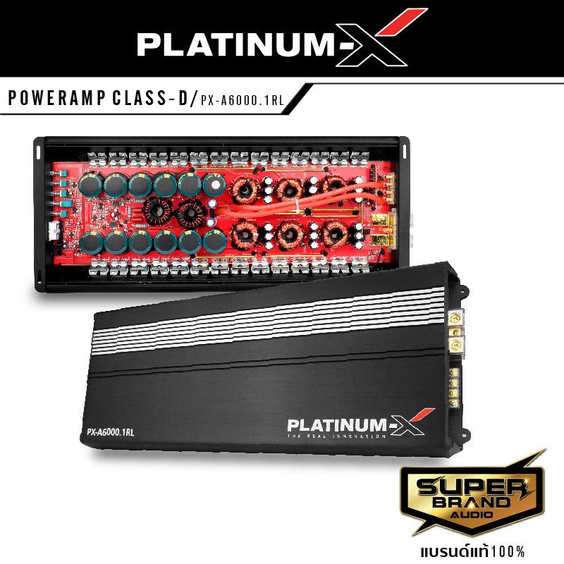 PLATINUM-X เพาเวอร์แอมป์ CLASS-D 7000W สำหรับซับวูฟเฟอร์ PX-A6000 .1RL ...