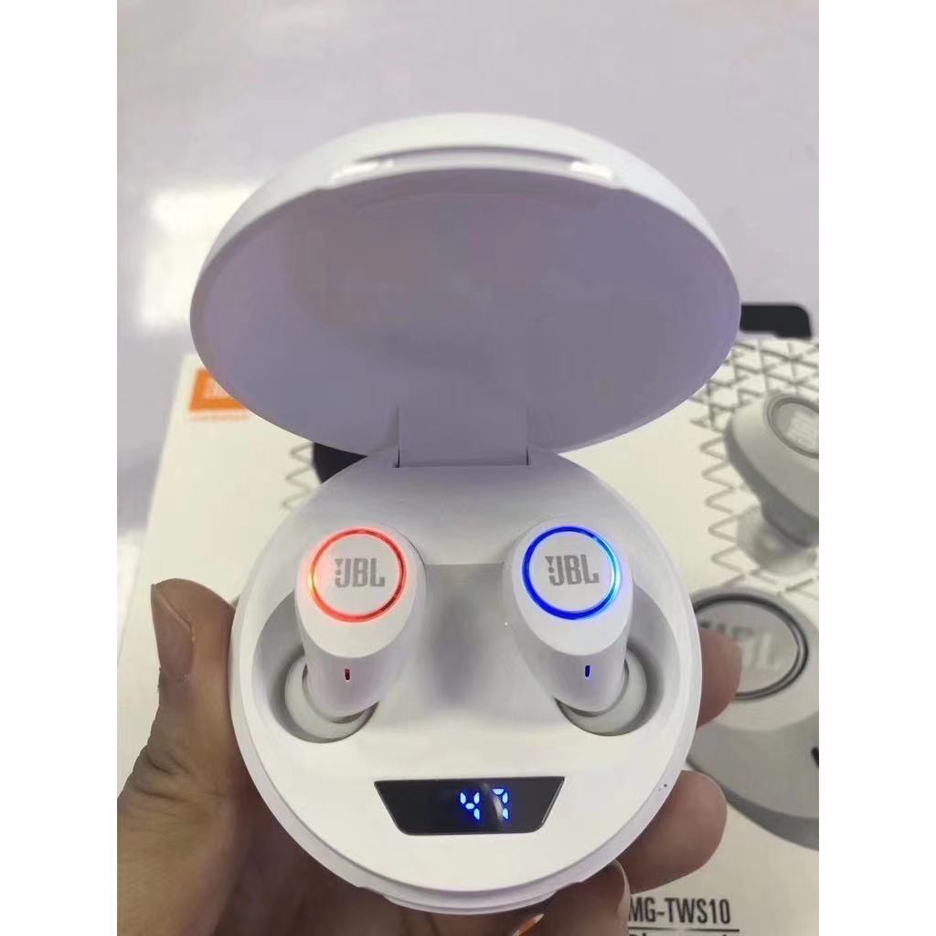 หูฟังบลูธูท MG-TWS10 JBL รุ่นใหม่หูฟังบลูทูธ 5.0EDR TWS หูฟังไร้สาย กันน้ำ IPX7 หูฟังกีฬา หูฟัง ...