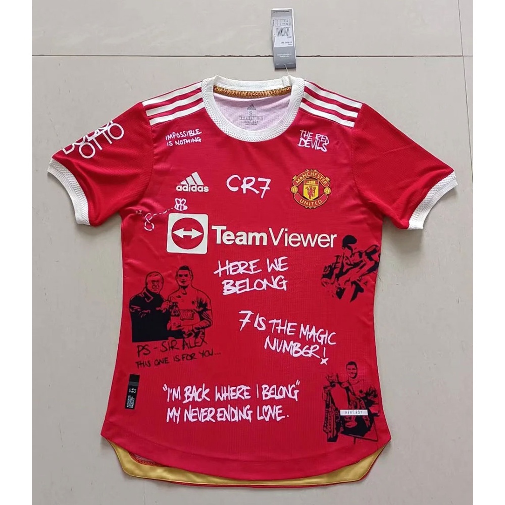 MAN U Player Issue football jersey shirt special editional CR RONALDO ...