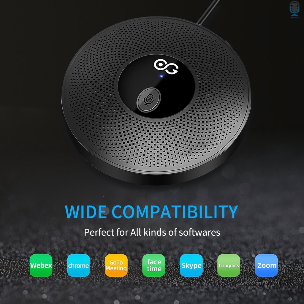 Desktop USB Microphone Computer PC Mic 360Omnidirectional Condenser ...