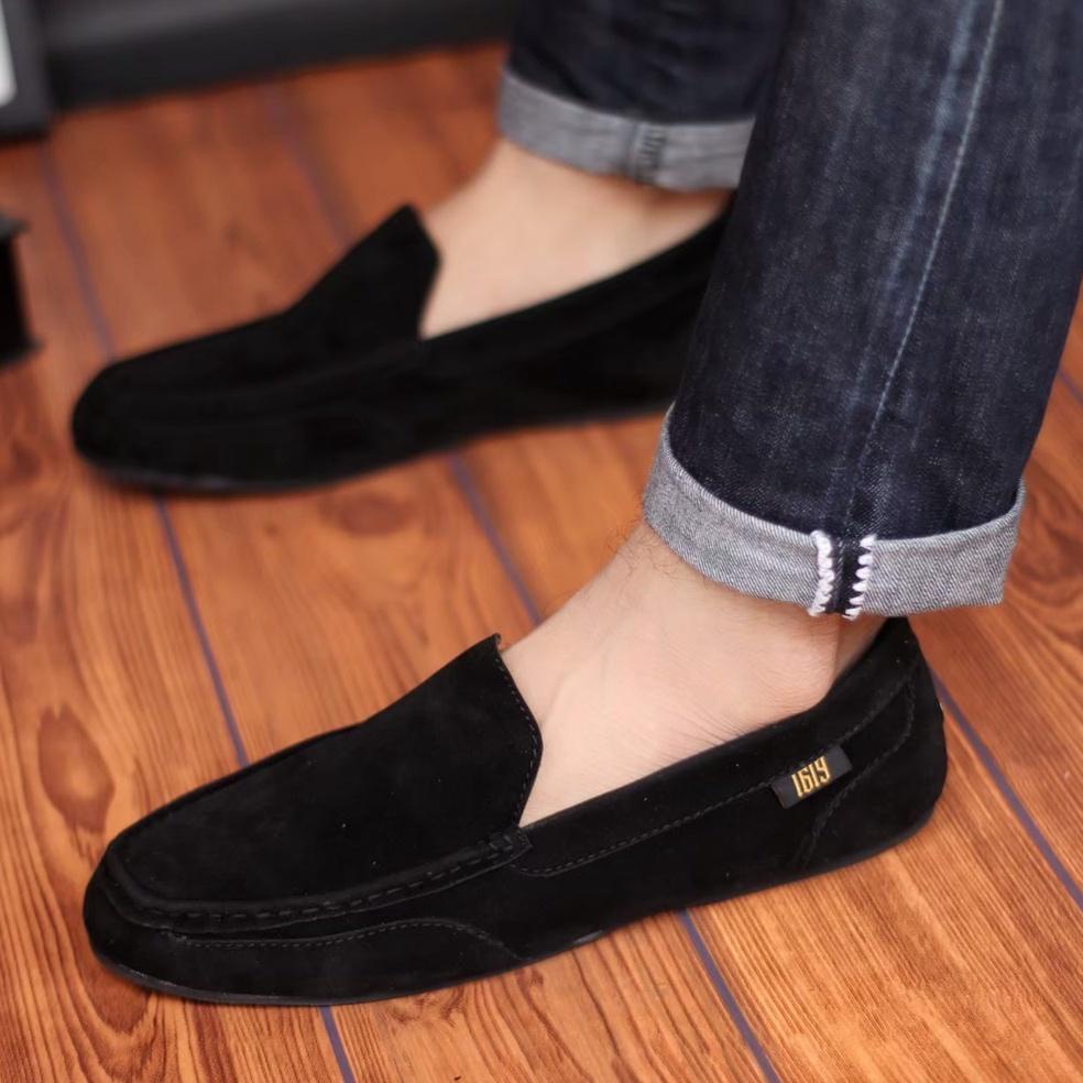 รองเท้าโลฟเฟอร์ลําลอง สวมหุ้มข้อ สําหรับผู้ชาย สีดํา เหมาะกับใส่ทํางาน ...