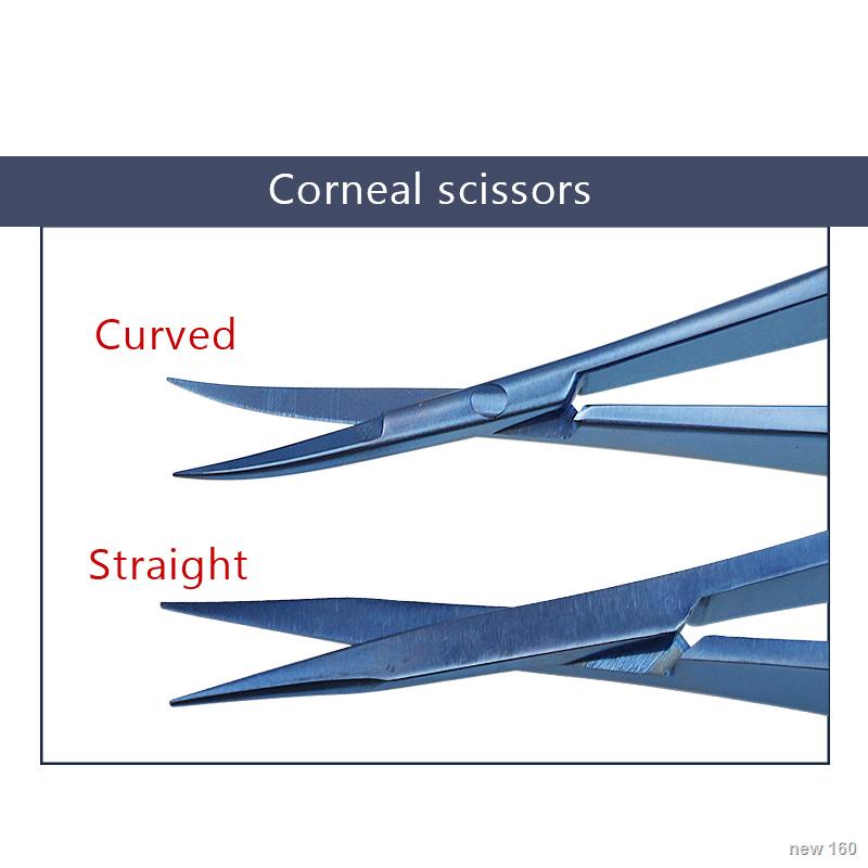 ทางการแพทย์ Ophthalmic Surgical Scissors 2 Type Choices 11cm Corneal ...