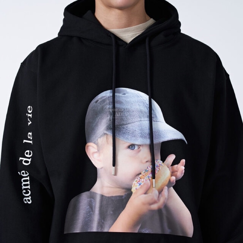แท้ ADLV BABY FACE HOODIE BLACK CAP BOY - hiso_baghouse - ThaiPick