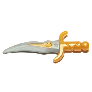 Lego part (ชิ้นส่วนเลโก้) No.88288c01 Minifigure Weapon Dagger with ...