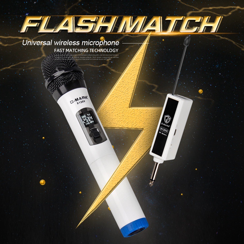 G-MARK X120V Professional Wireless Microphone Recording Studio Karaoke ...