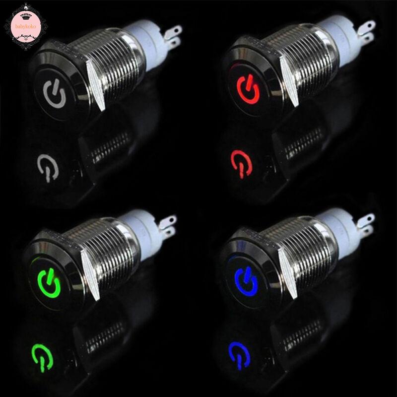 LED Power Push Button 6A/125VAC 1pc 10mm 18mm 1* 36mm 16mm LED Power ...
