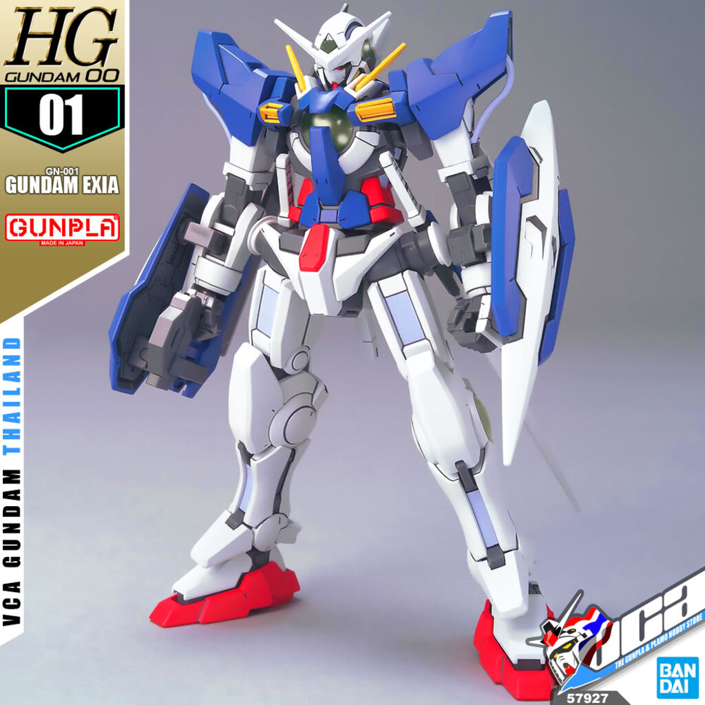 BANDAI GUNPLA HIGH GRADE 00 HG00 HG 1/144 GUNDAM EXIA โมเดล กันดั้ม กันพลา VCA GUNDAM ...