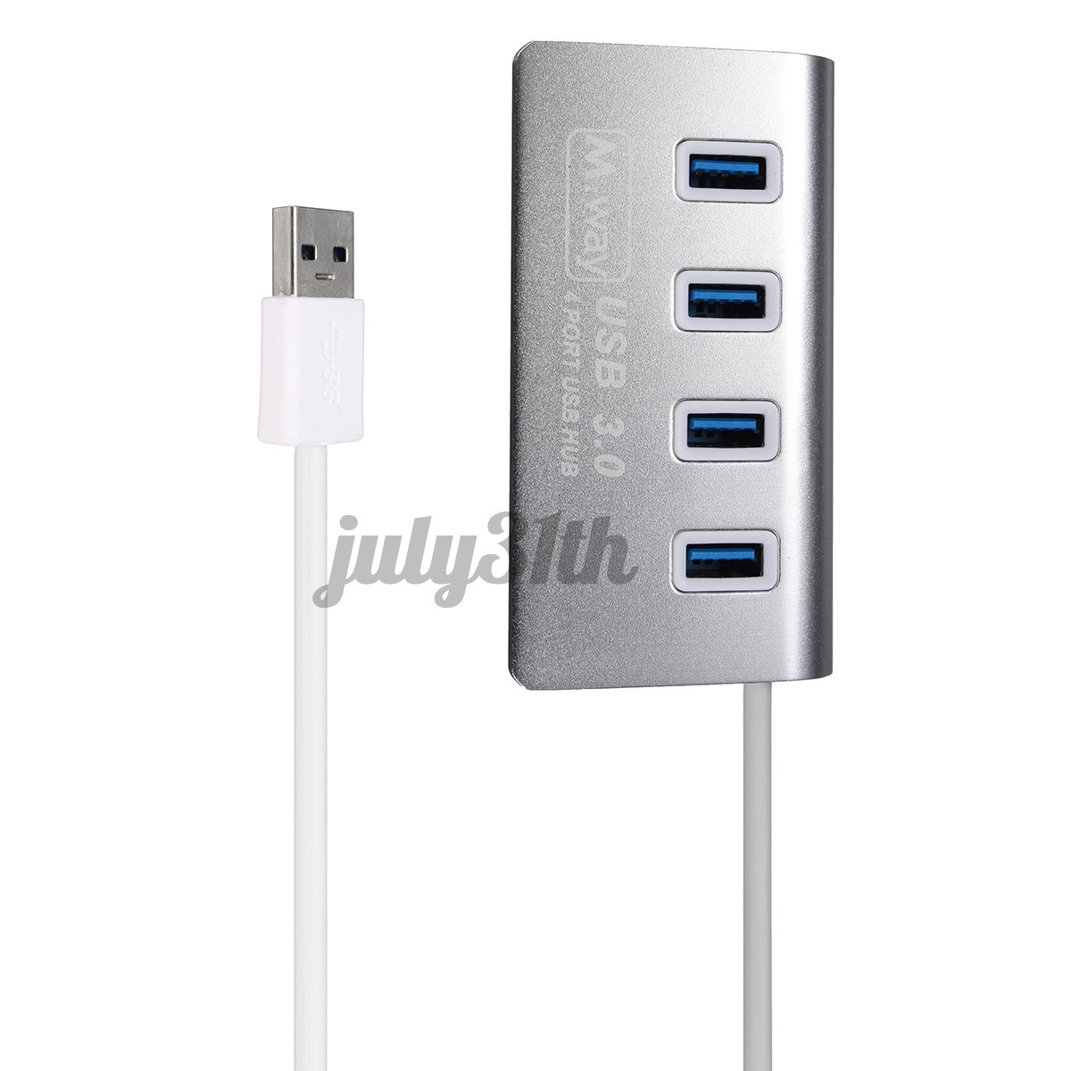 ฮับอลูมิเนียม 4 พอร์ต Usb Fhrg สําหรับ Apple Macbook Pro Mac Pc Laptop ...