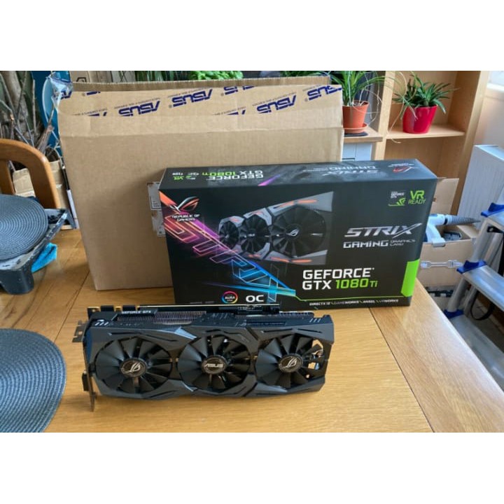 Brand New ASUS Rog STRIX GeForce GTX 1080 TI 11GB OC Gaming PC Graphics ...