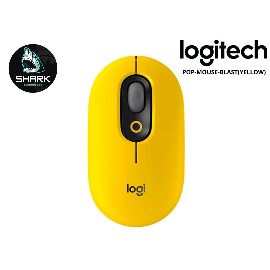 เมาส์ไร้สาย Logitech POP Wireless Mouse with Emoji Blast Yellow ...
