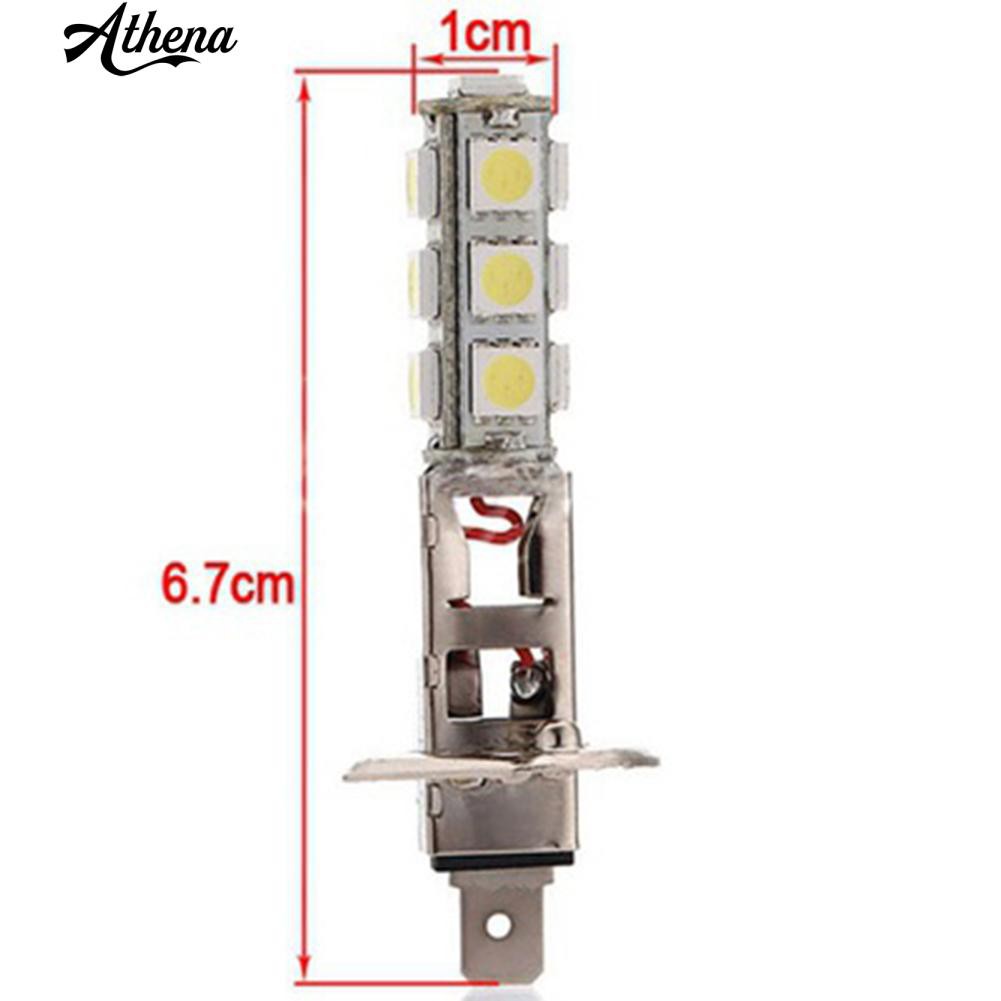 2Pcs H1 13 ไฟ LED 5050 SMD ไฟ LED สีขาว 12V ไฟหน้ารถหมอกโคมไฟหน้าแรก ...
