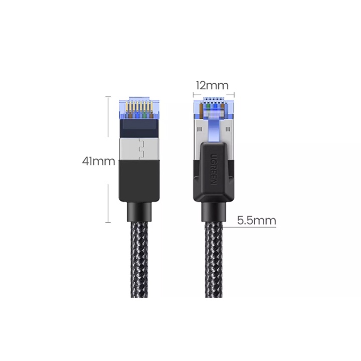 UGREEN Ethernet Cable CAT8 1235 เมตร Meters 40Gbps 2000MHz CAT 8 ...
